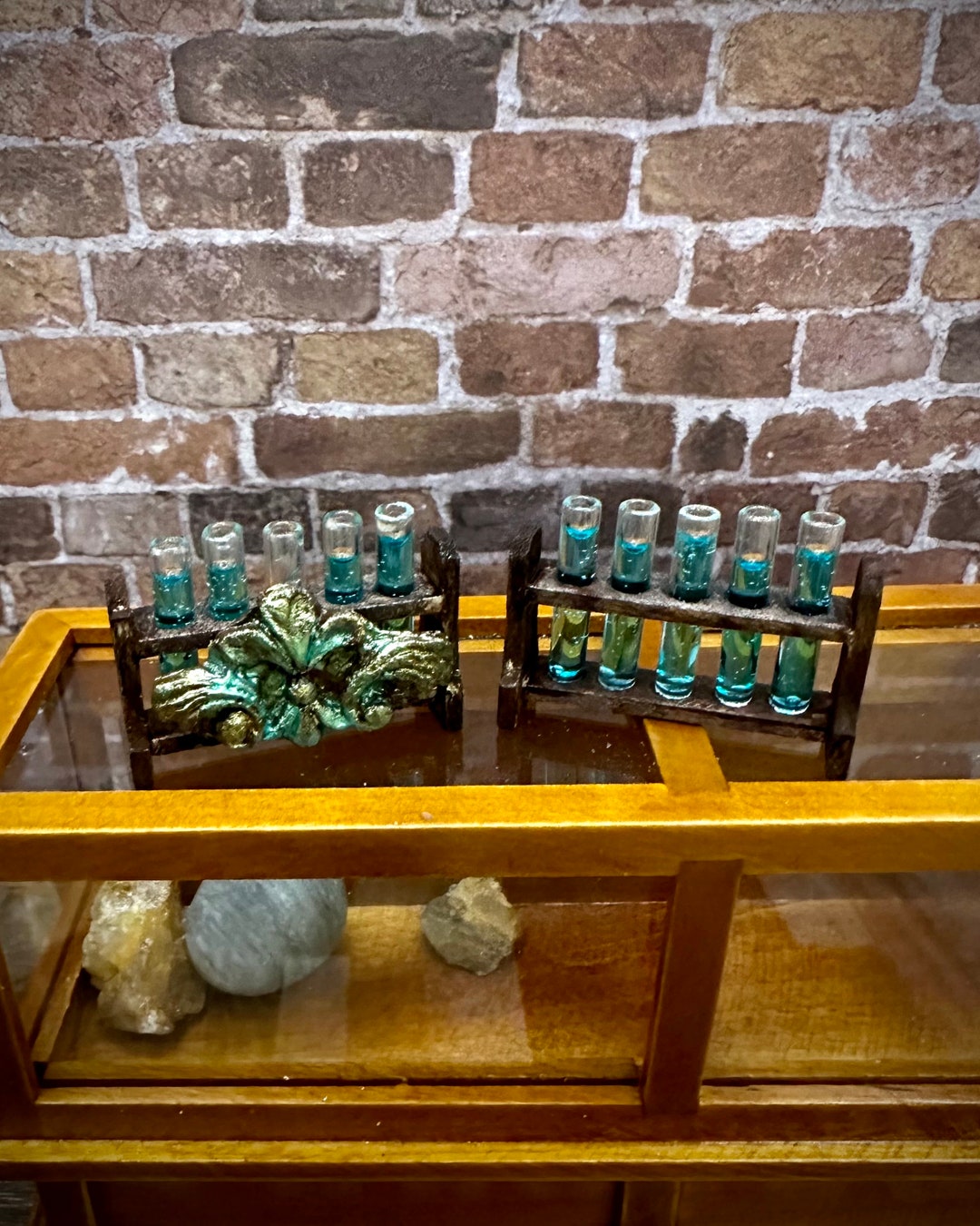 1:12 Test Tube Set Dollhouse Miniature Tiny Chemistry Diorama Prop ...