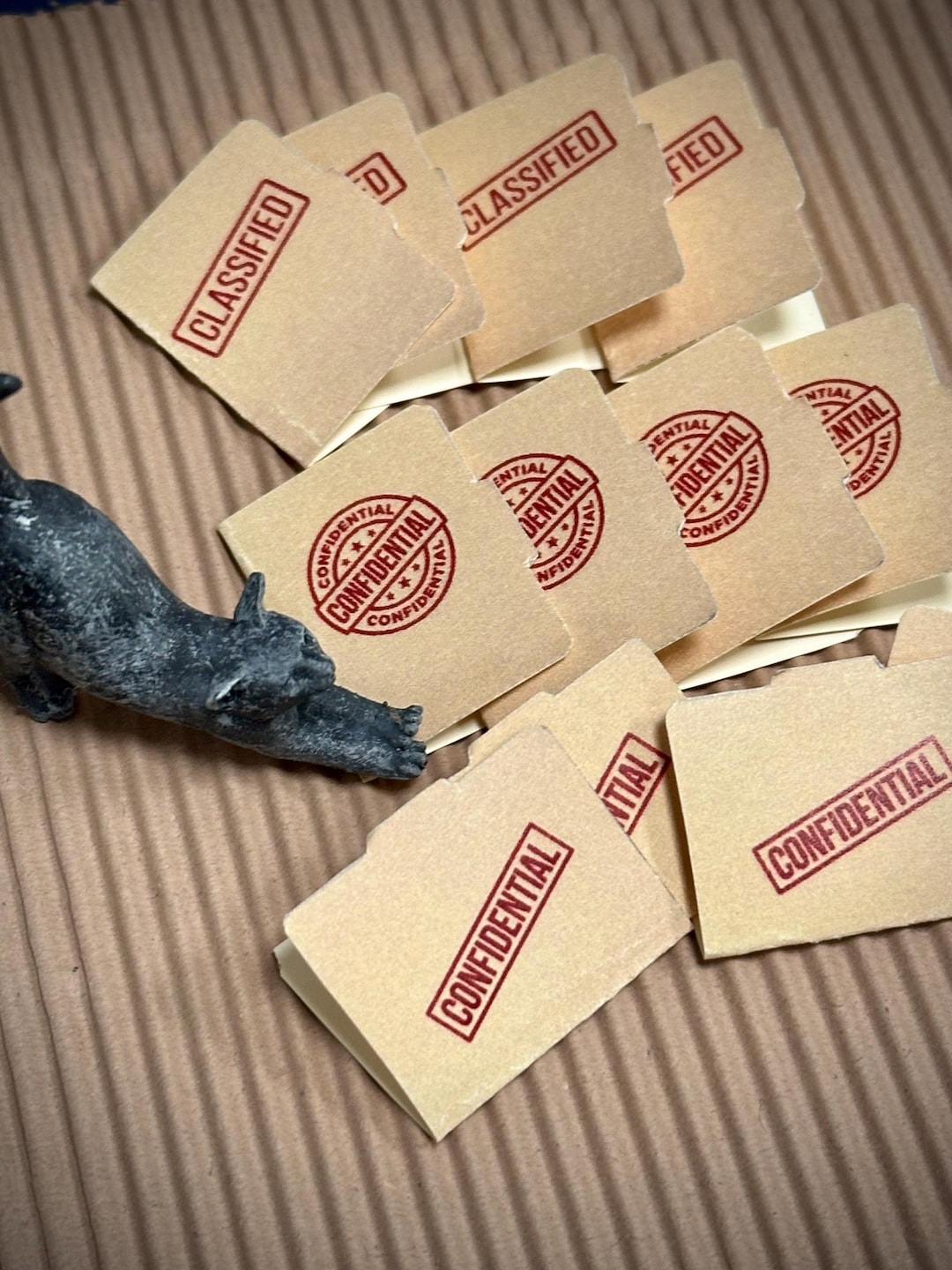 1:12 Confidential/evidence File Folders 4 Pack Dollhouse Miniatures ...