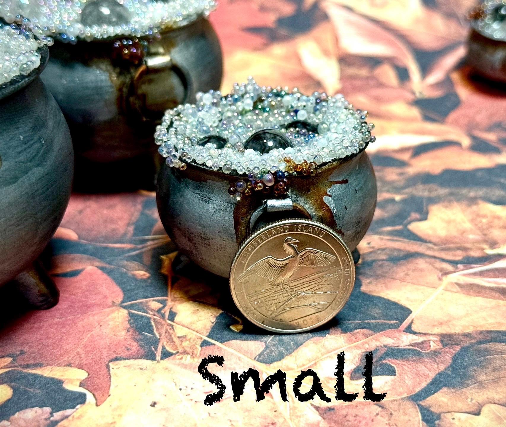Multi-scale 1:12 Witch's Cauldron With Magic Brew Dollhouse Miniature ...