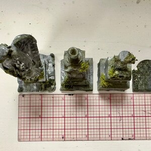 Multi-scale or 1:12 Obelisk Tower Headstone Dollhouse Miniature- Tiny ...