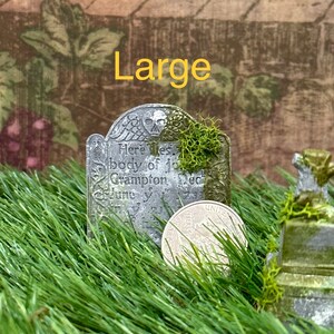 Multi-scale 1700s Flat Slab Headstone Dollhouse Miniature- Tiny Grave ...