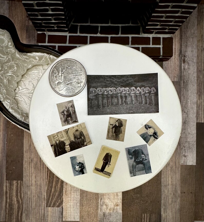 1:12 Victorian Decapitation Trick Photos Dollhouse Miniatures- Diorama ...