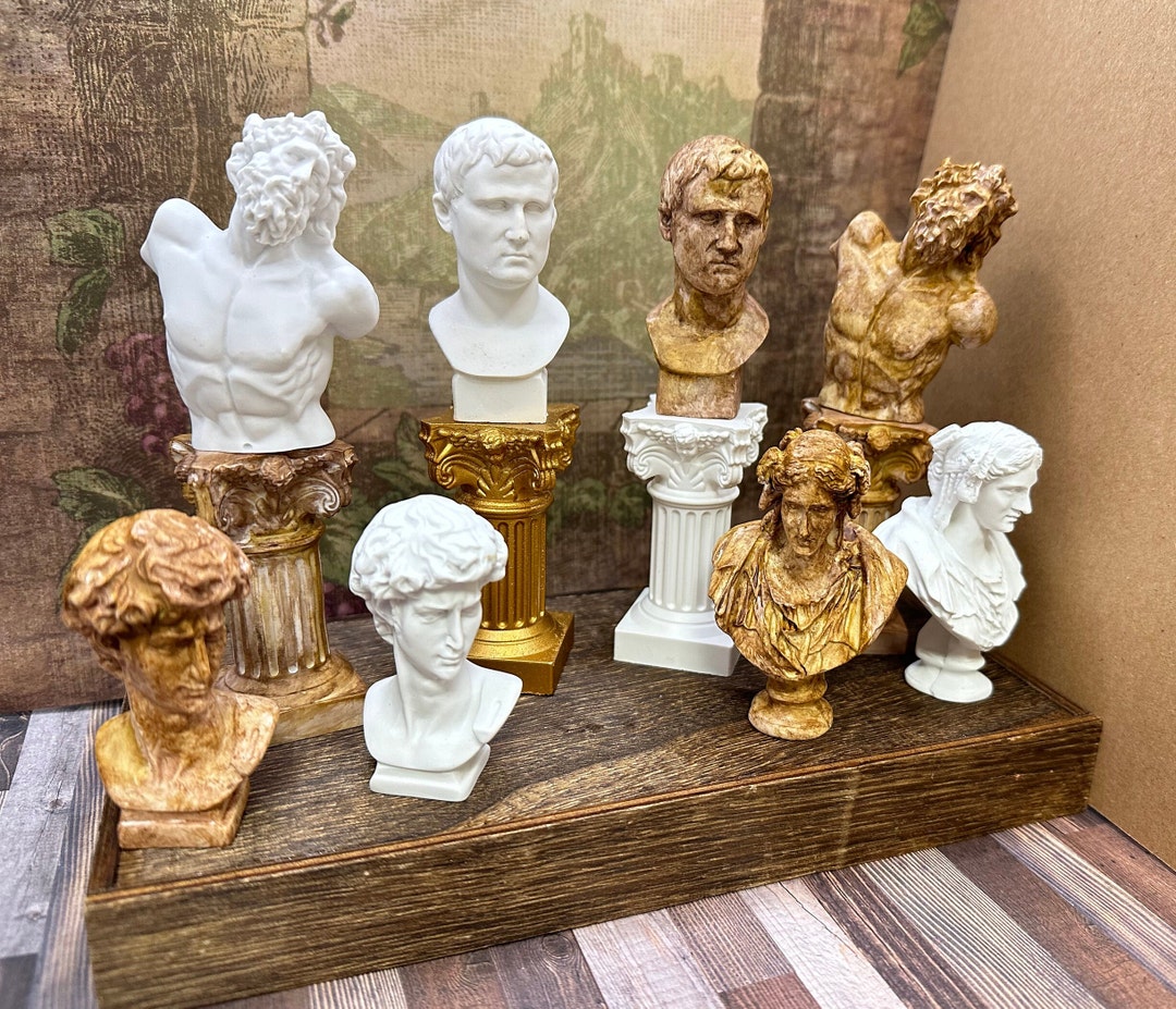 Multi-scale or 1:12 Statues and Busts Dollhouse Miniatures- Tiny ...
