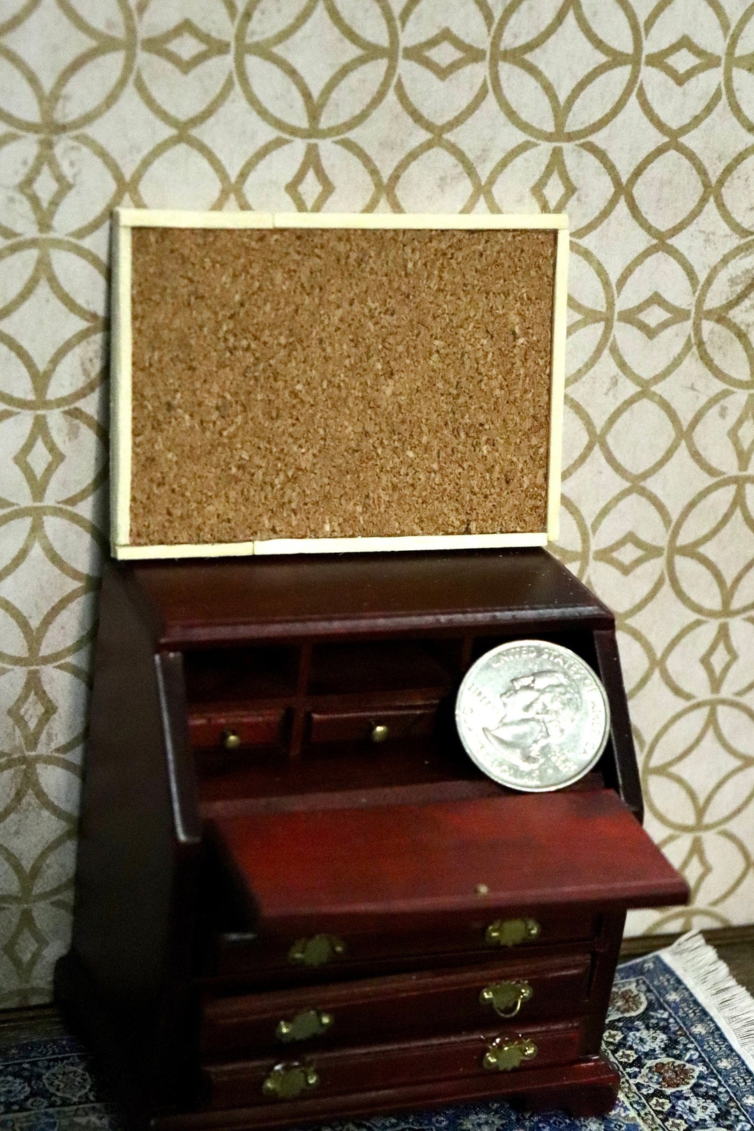 1:12 or Multi-scale Cork Board Dollhouse Miniature- Tiny Office ...