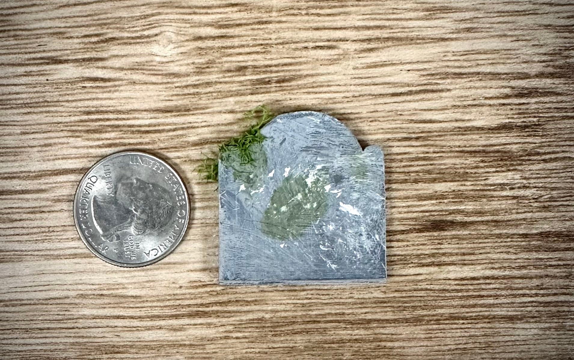 Multi-scale 1700s Flat Slab Headstone Dollhouse Miniature- Tiny Grave ...