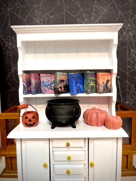 1:12 Miniature Magical Wizard Books Tiny Library Prop - Etsy