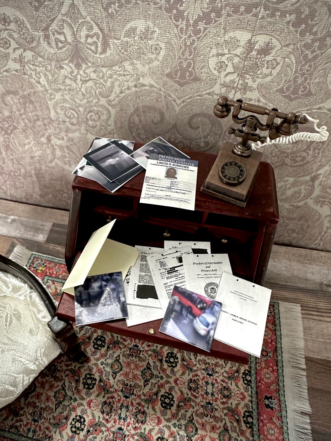 1:12 FBI Case File Folder Dollhouse Miniature- Curiosity Prop- Crime ...