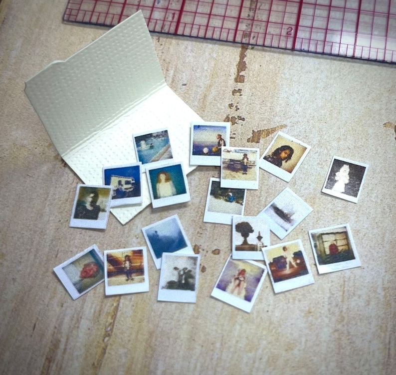 1:12 Polaroids Dollhouse Miniatures-scale Model Photographs-tiny ...