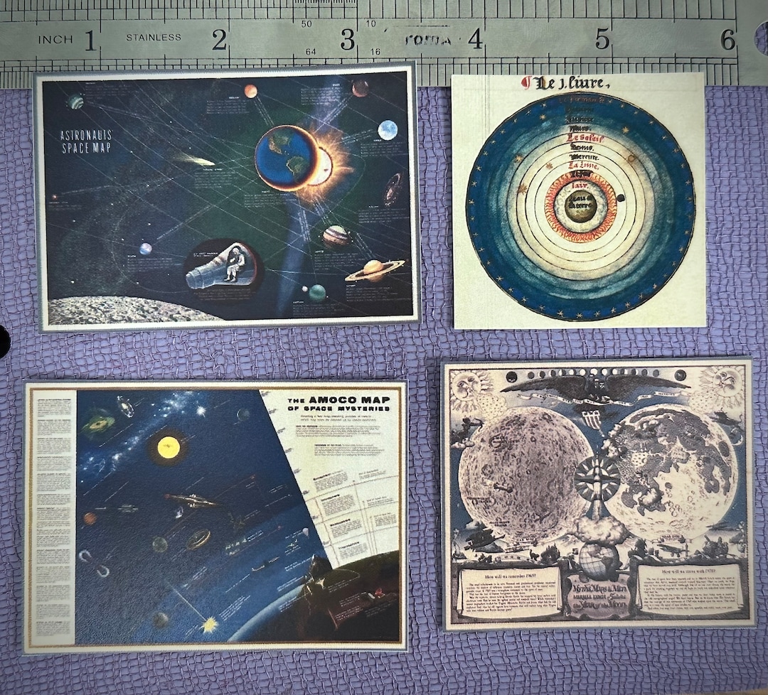 Multi-scale 1:12 Astronomy Maps, Charts, and Diagrams Dollhouse ...