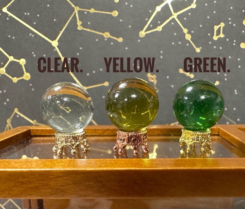 1:12 Dollhouse Miniature Magic Crystal Ball- Witch and Wizard Spooky ...