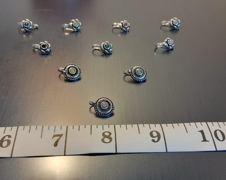 Oxidized German Silver Nose Cuff: Indian Faux Nose Ring - Etsy UK