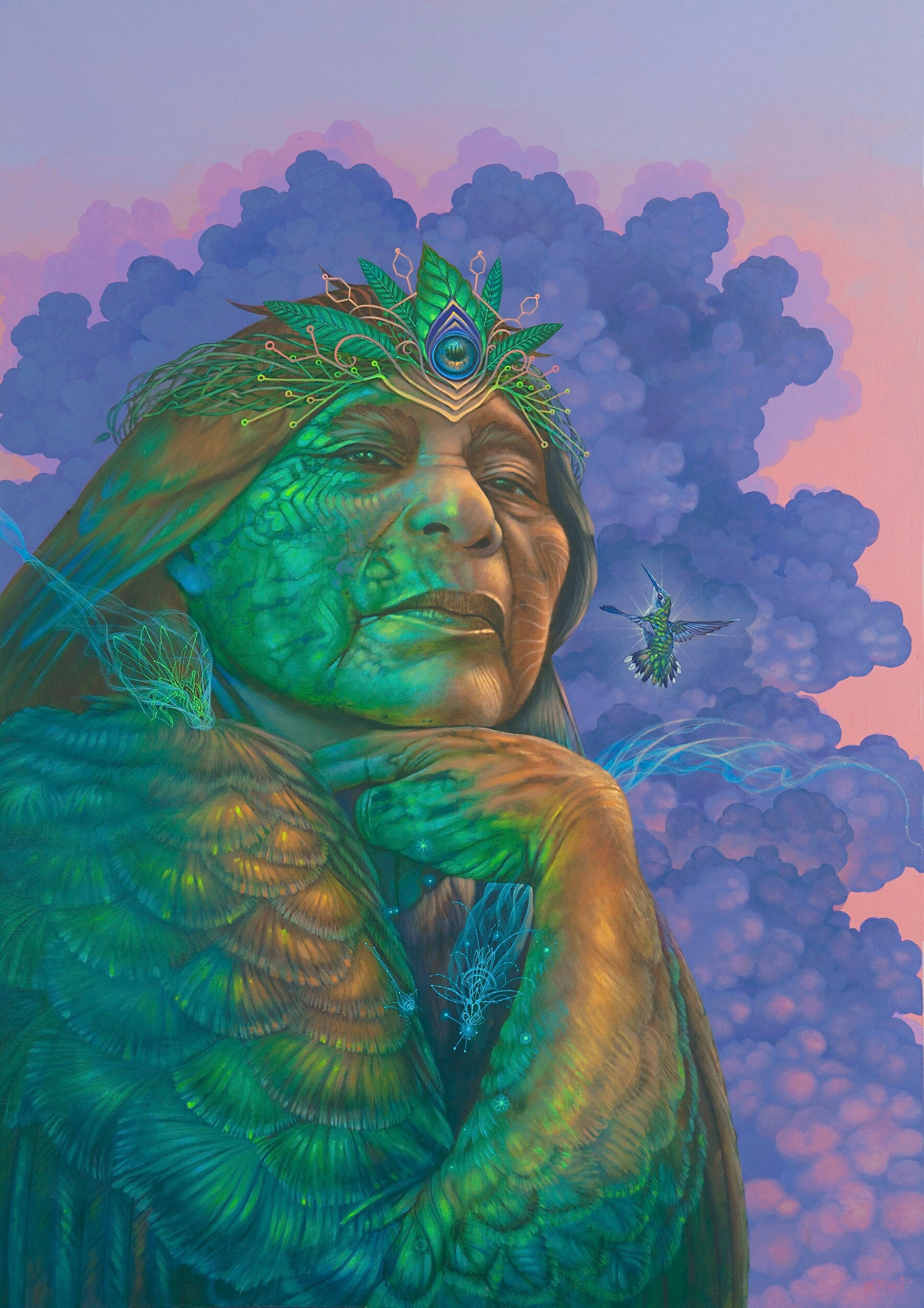 CANVAS PRINT abuela Picaflor by Luis Tamani - Etsy