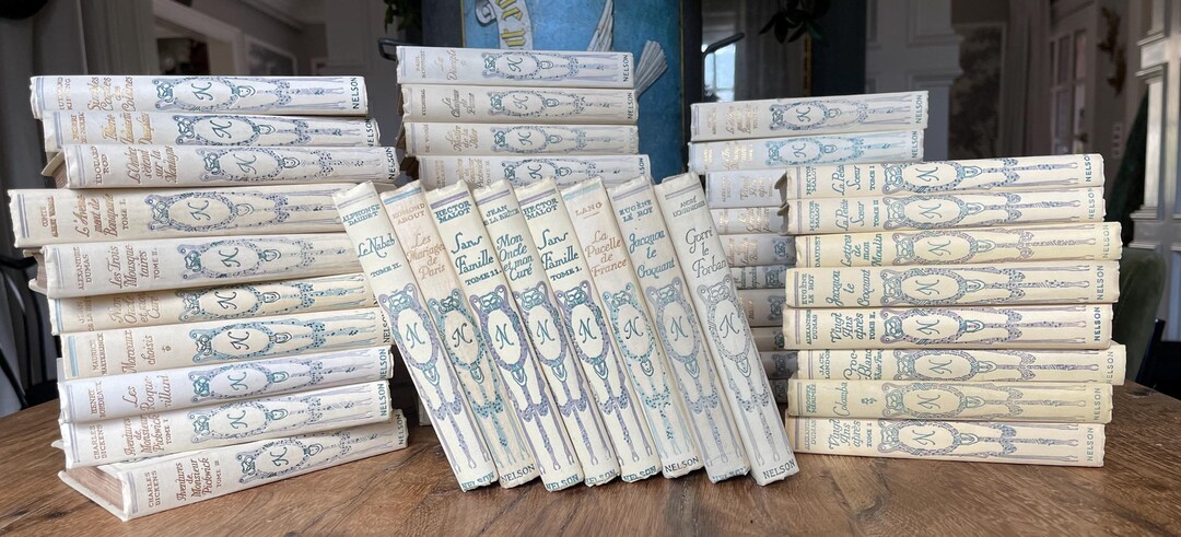 Antique French Original Nelson Book Collections - Sets of 5 - Etsy