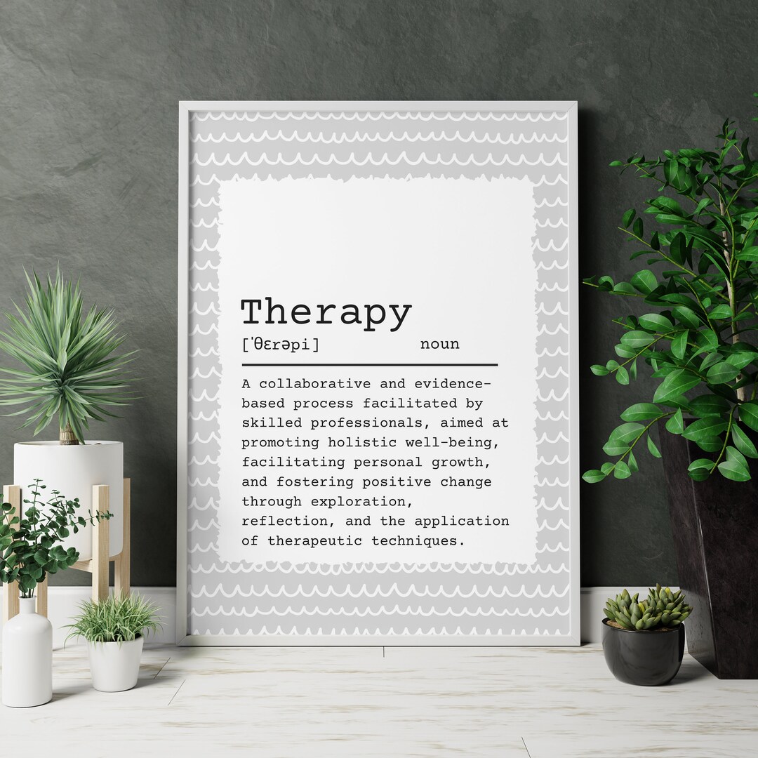 Therapy Definition Print, Definition Print for Therapists, Therapy ...