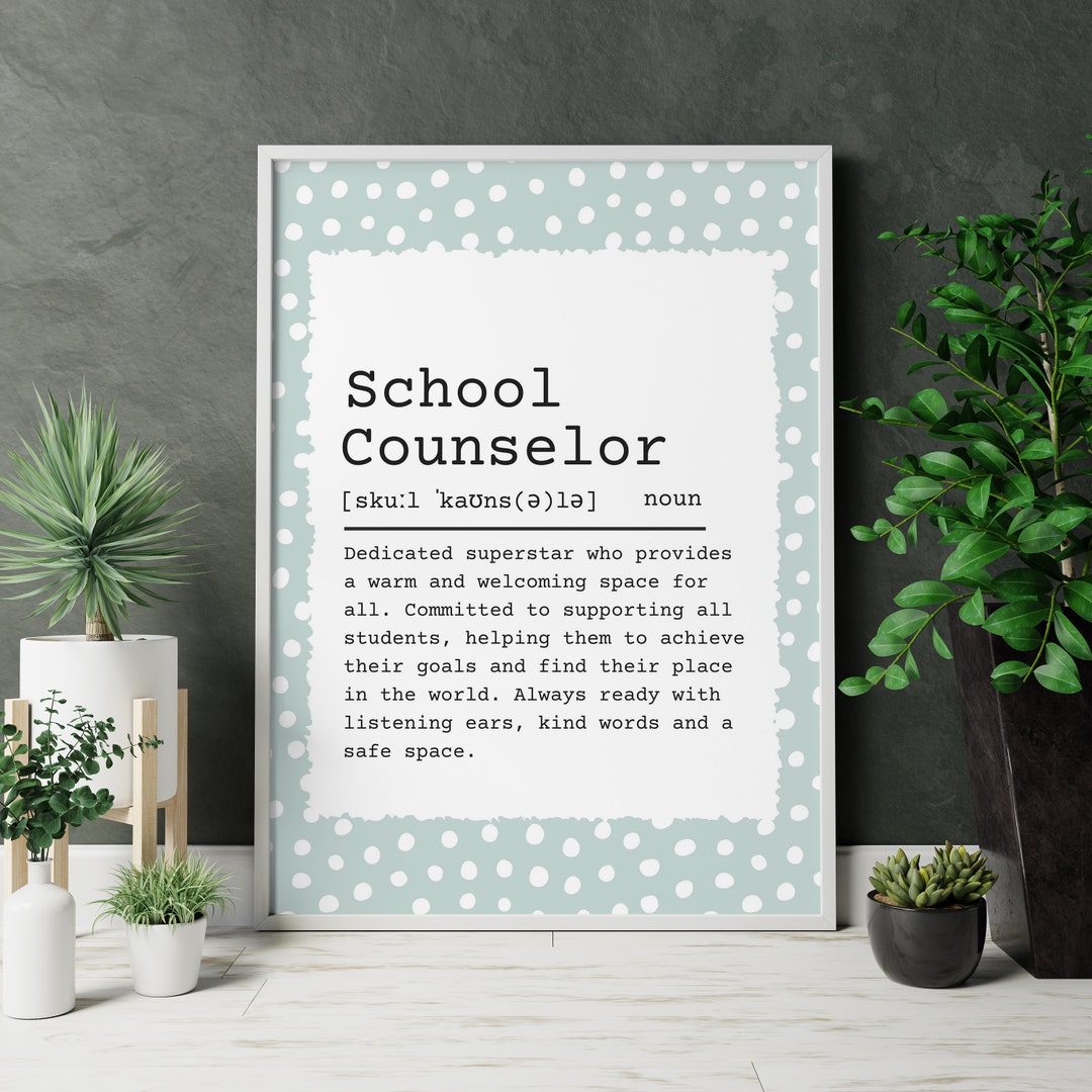 School Counselor Definition Print, Print for School Counselor ...