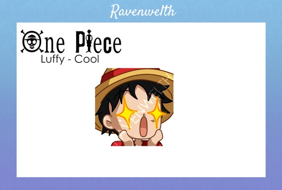 Twitch emote Luffy Cool Anime twitch emote kawaii twitch | Etsy France