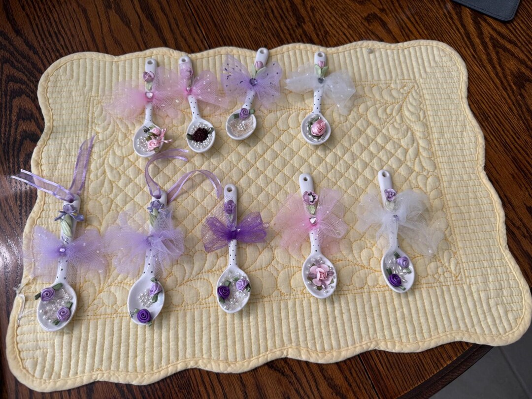 Miniature Decorated Teaspoon - Etsy