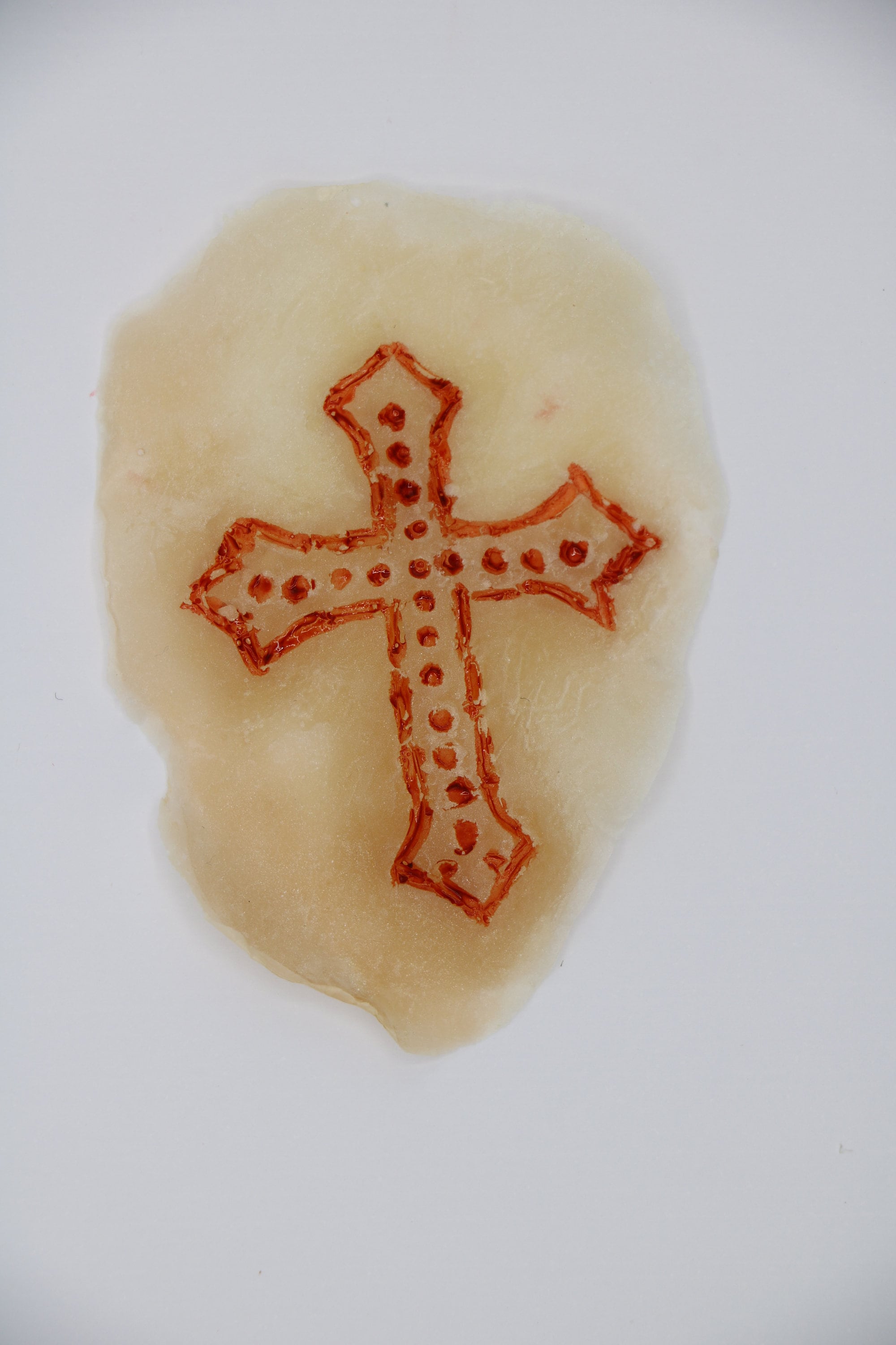 Latex Vampire Cross Burn Wound. Prosthetic Appliance for Film, TV and ...