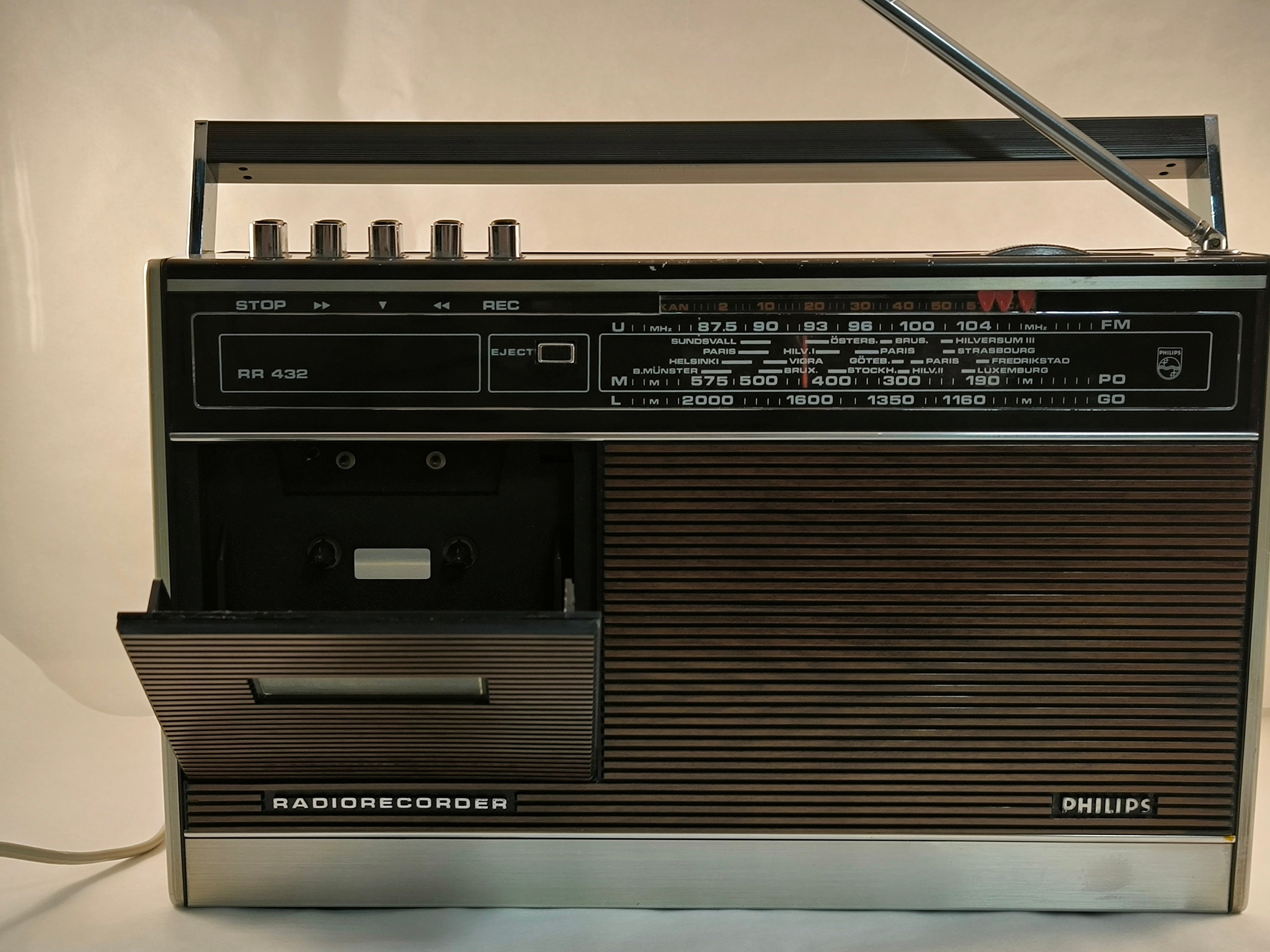 Vintage Philips Radio Cassette Recorder 1973 - Etsy