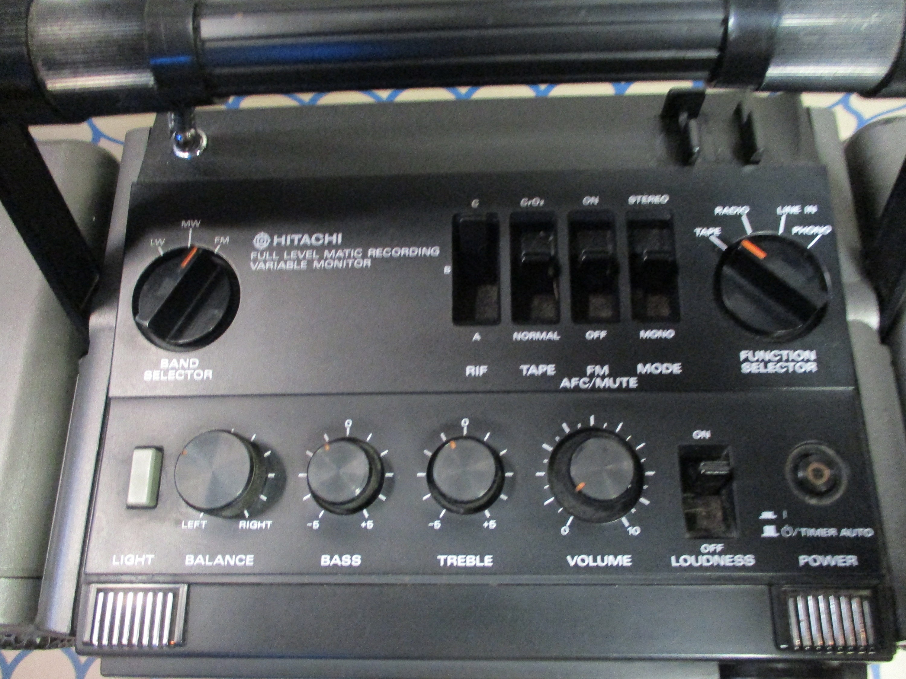 Hitachi Portable Stereo Radio Cassette Recorder TRK-9150E Vintage Rare ...