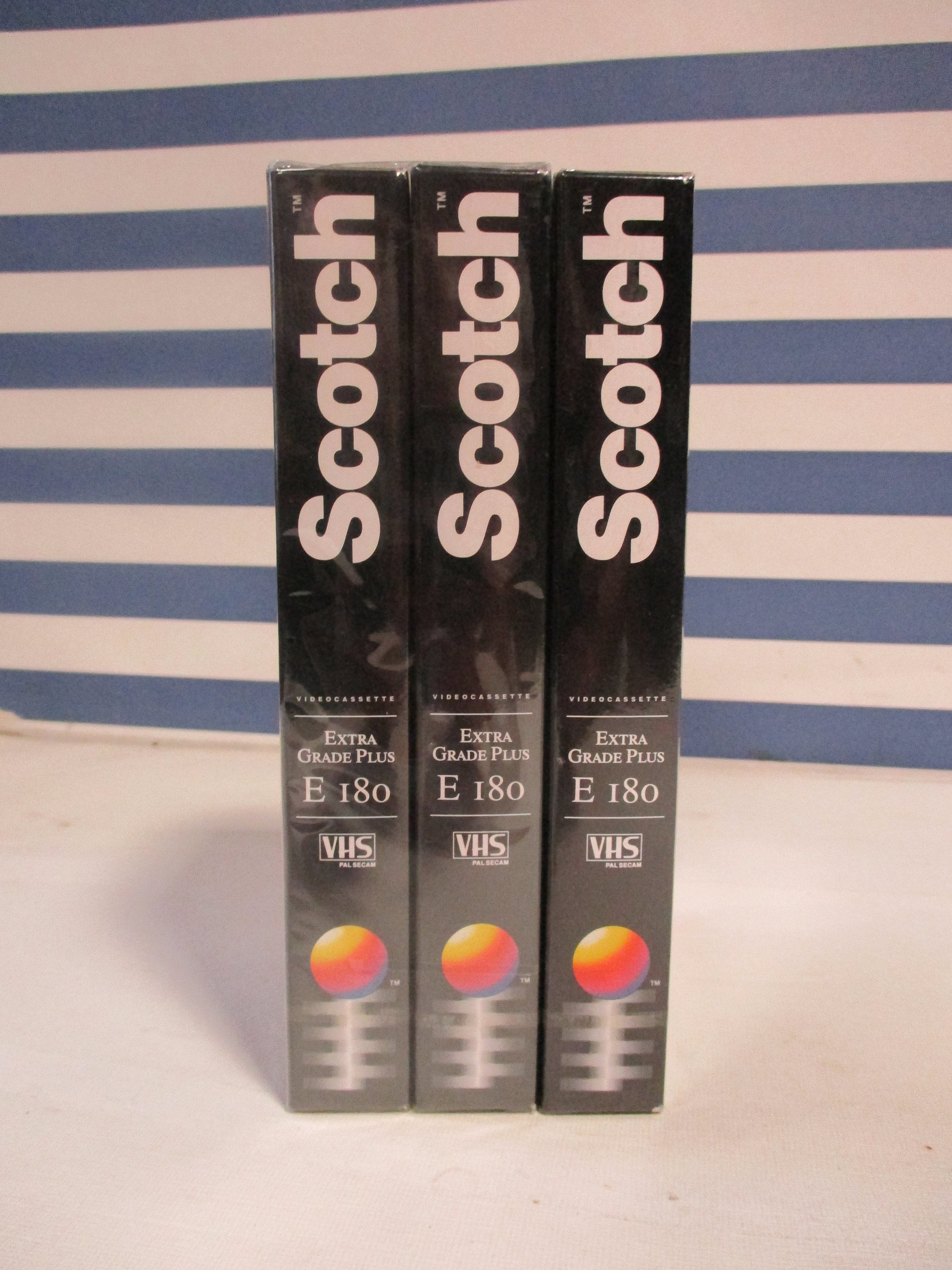 VHS Blank Cassettes K7 Scotch X 3 E 180 3 Hours - Etsy