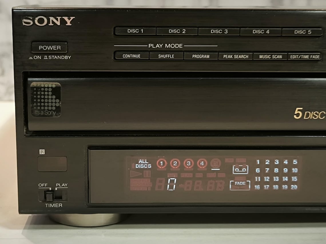 Vintage Sony 5 Disc Compact Disc Player - Etsy
