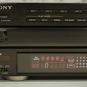 Vintage Sony 5 Disc Compact Disc Player - Etsy