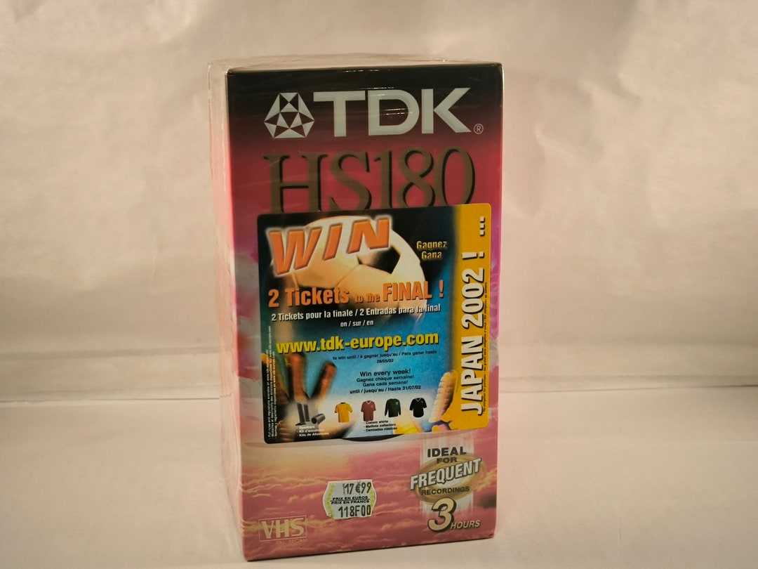 Blank VHS Cassettes X 4 HS 180 TDK - Etsy