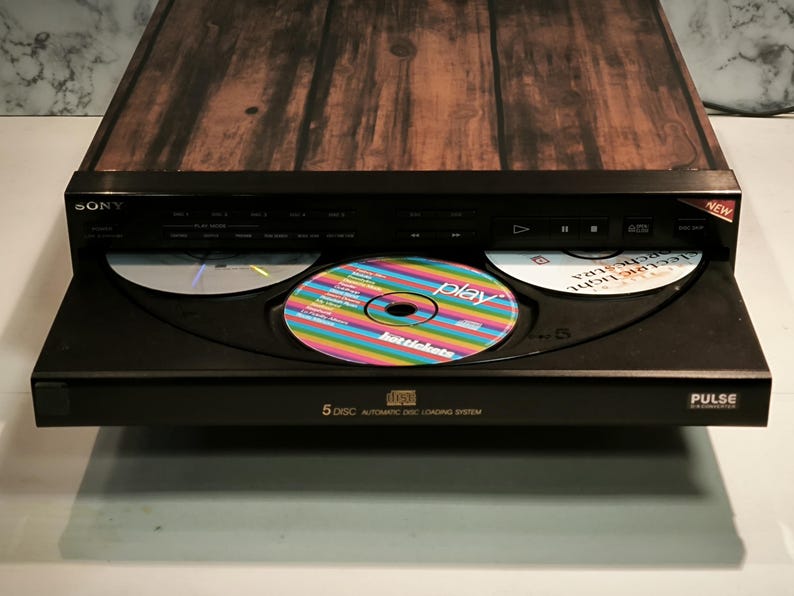 Vintage Sony 5 Disc Compact Disc Player - Etsy