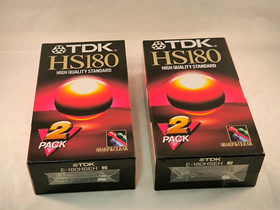 TDK HS 180 VHS Blanks Cassettes - Etsy