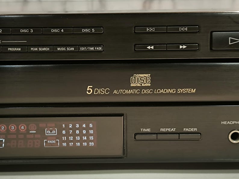 Vintage Sony 5 Disc Compact Disc Player - Etsy