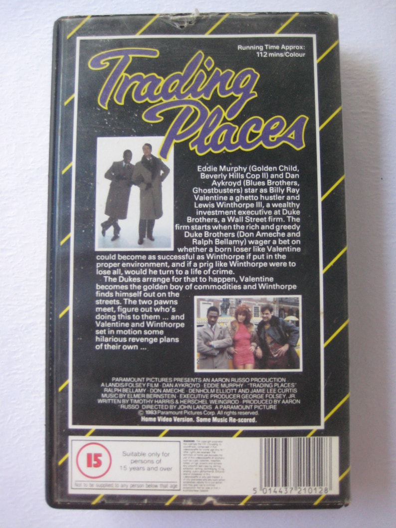 Trading Places VHS PAL English - Etsy