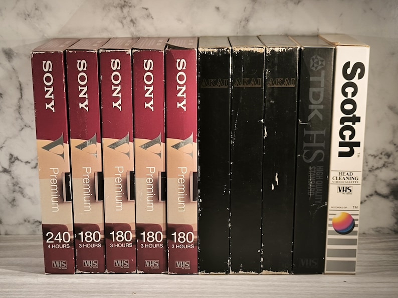 Mixed Bundle of Used Vhs Cassettes - Etsy