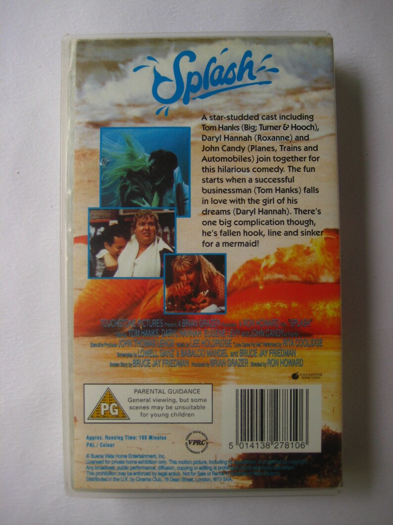 Splash VHS PAL English - Etsy