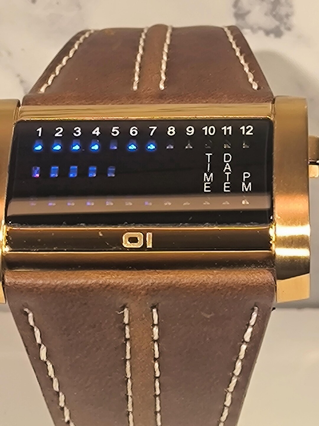 Vintage Gold Binary Watch Made by OI - Etsy