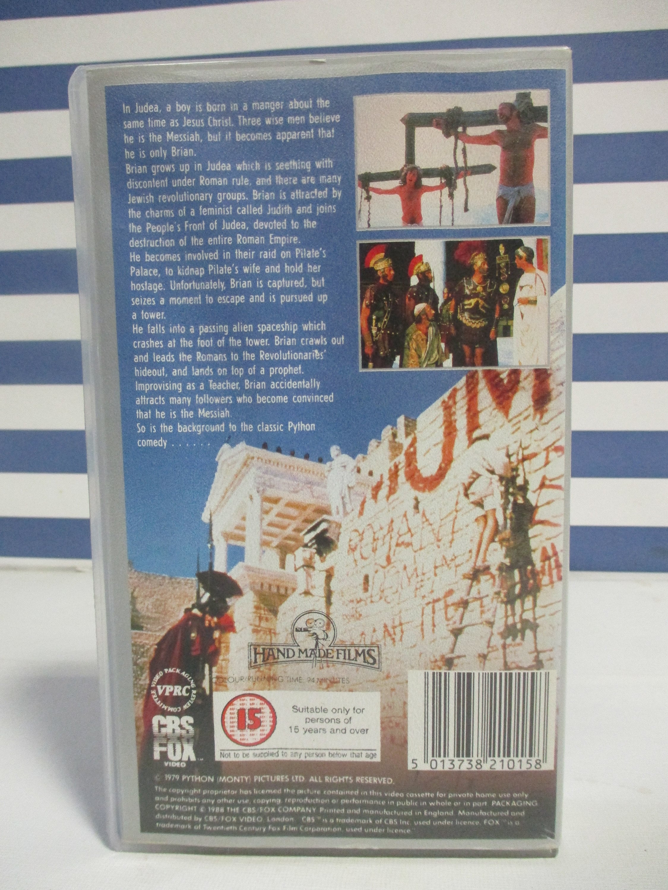Monty Python's Life of Brian VHS K7 Cassette Original Handmade Films - Etsy