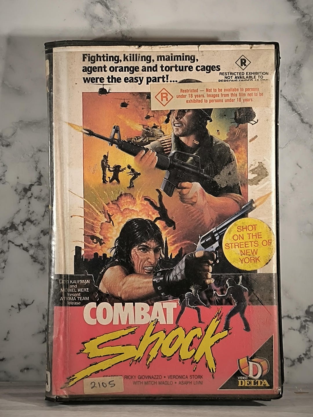 Combat Shock on Betamax Cassette Original Vintage 1986 Ex - Video ...