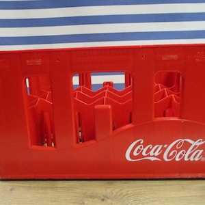 Coca Cola Crate Plastic Hold 24 Bottles - Etsy