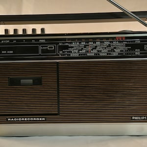Vintage Philips Radio Cassette Recorder 1973 - Etsy