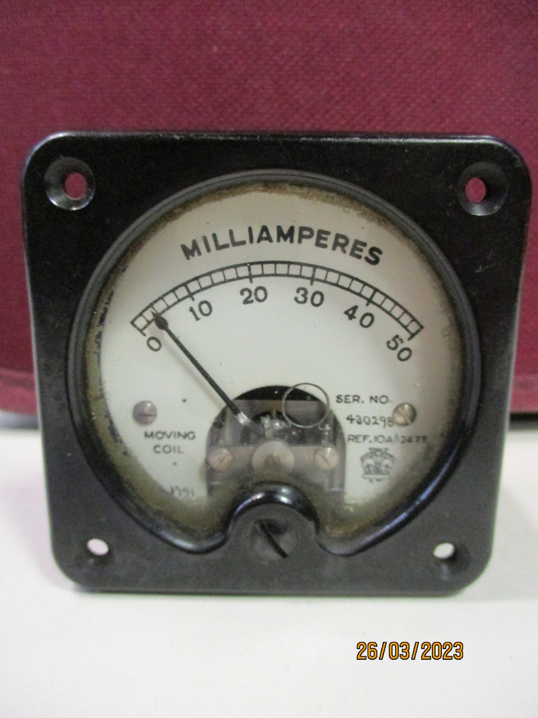 Vintage Bakerlite Voltmeter Collectible Rare Metal Glass Measuring ...