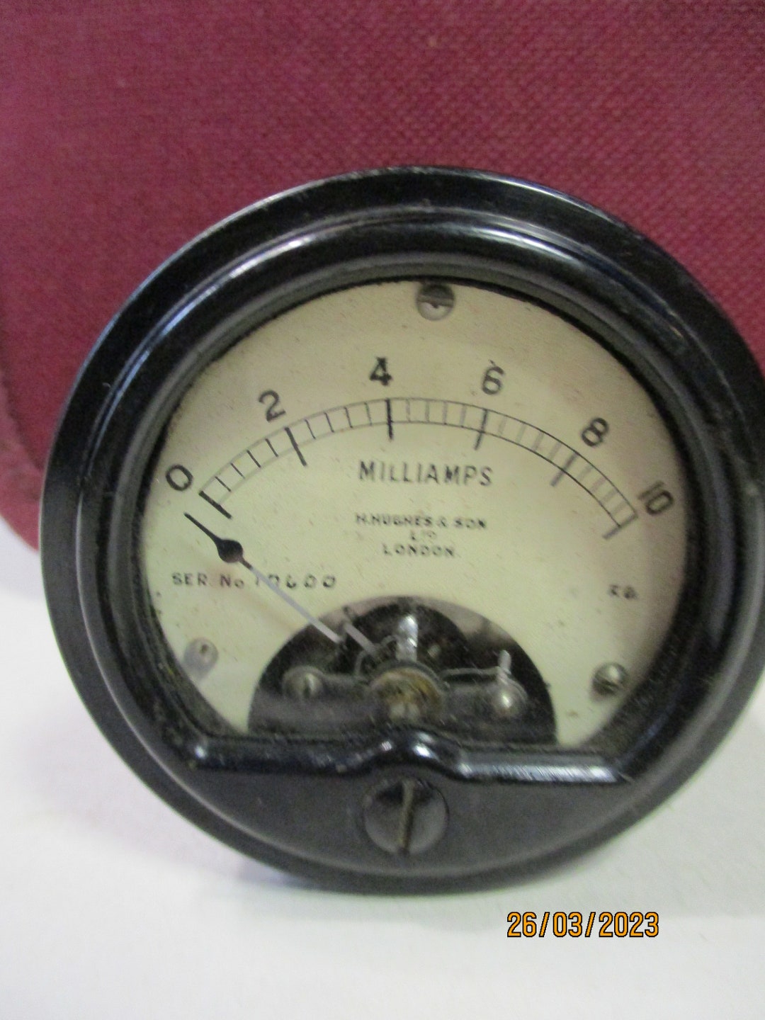 Vintage Bakerlite Voltmeter Collectible Rare Metal Glass Measuring ...