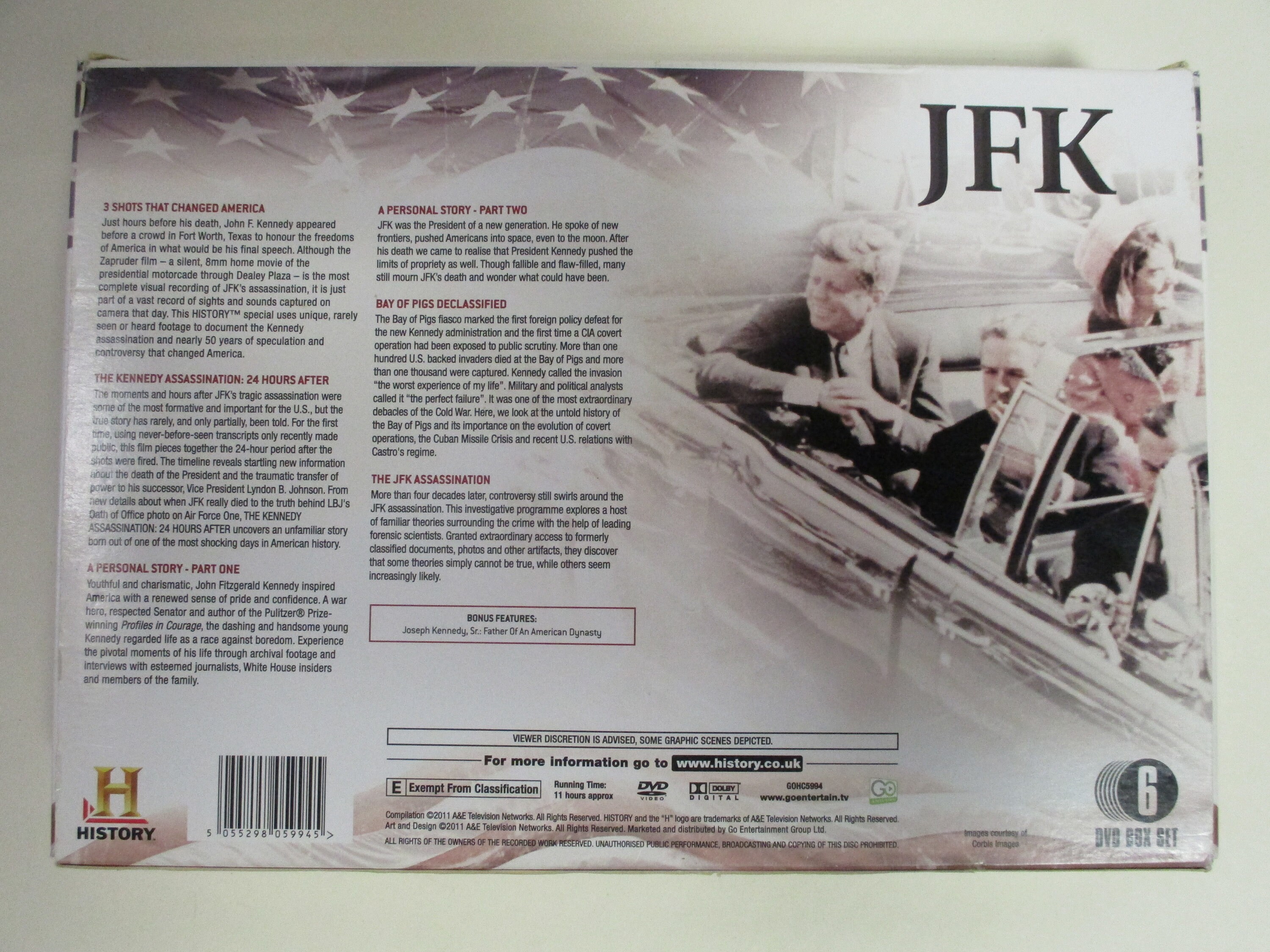 JFK the True Story Behind America's 35th President DVD Boxed Set - Etsy