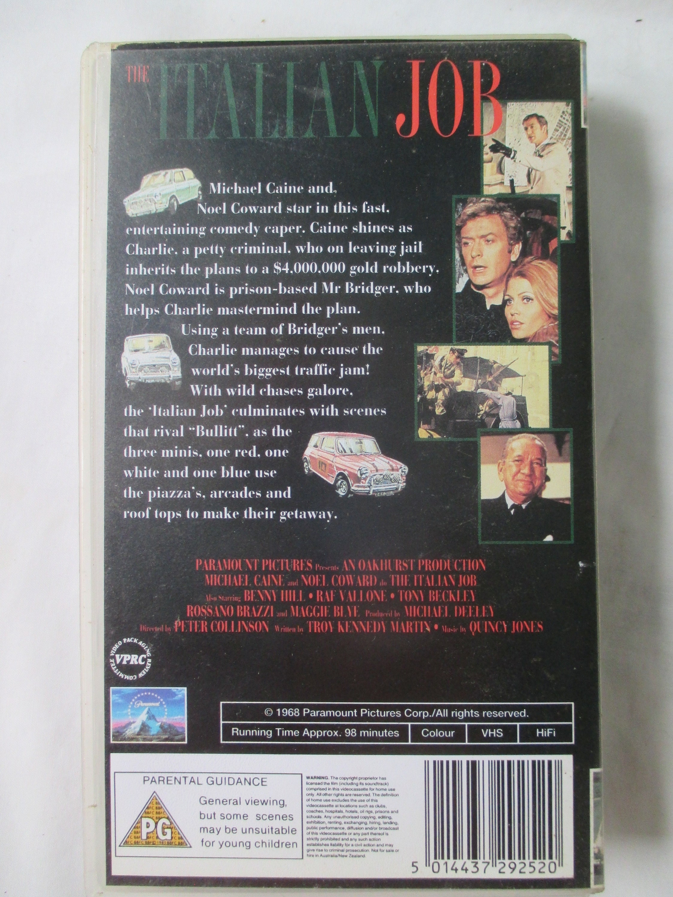 The Italian Job VHS (pal) English - Etsy