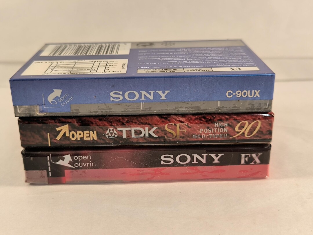 Sony and Tdk Blank Cassettes K7 - Etsy