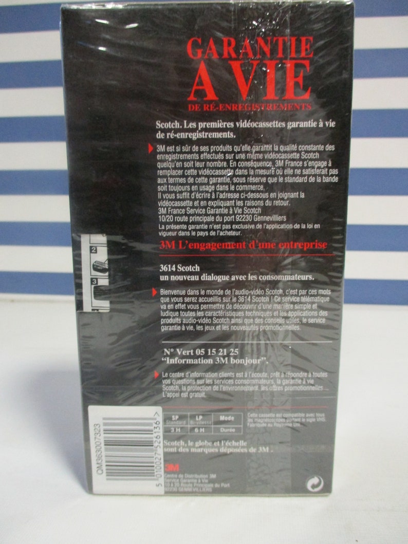 VHS Blank Cassettes K7 Scotch X 2 E 180 -3 Hours - Etsy