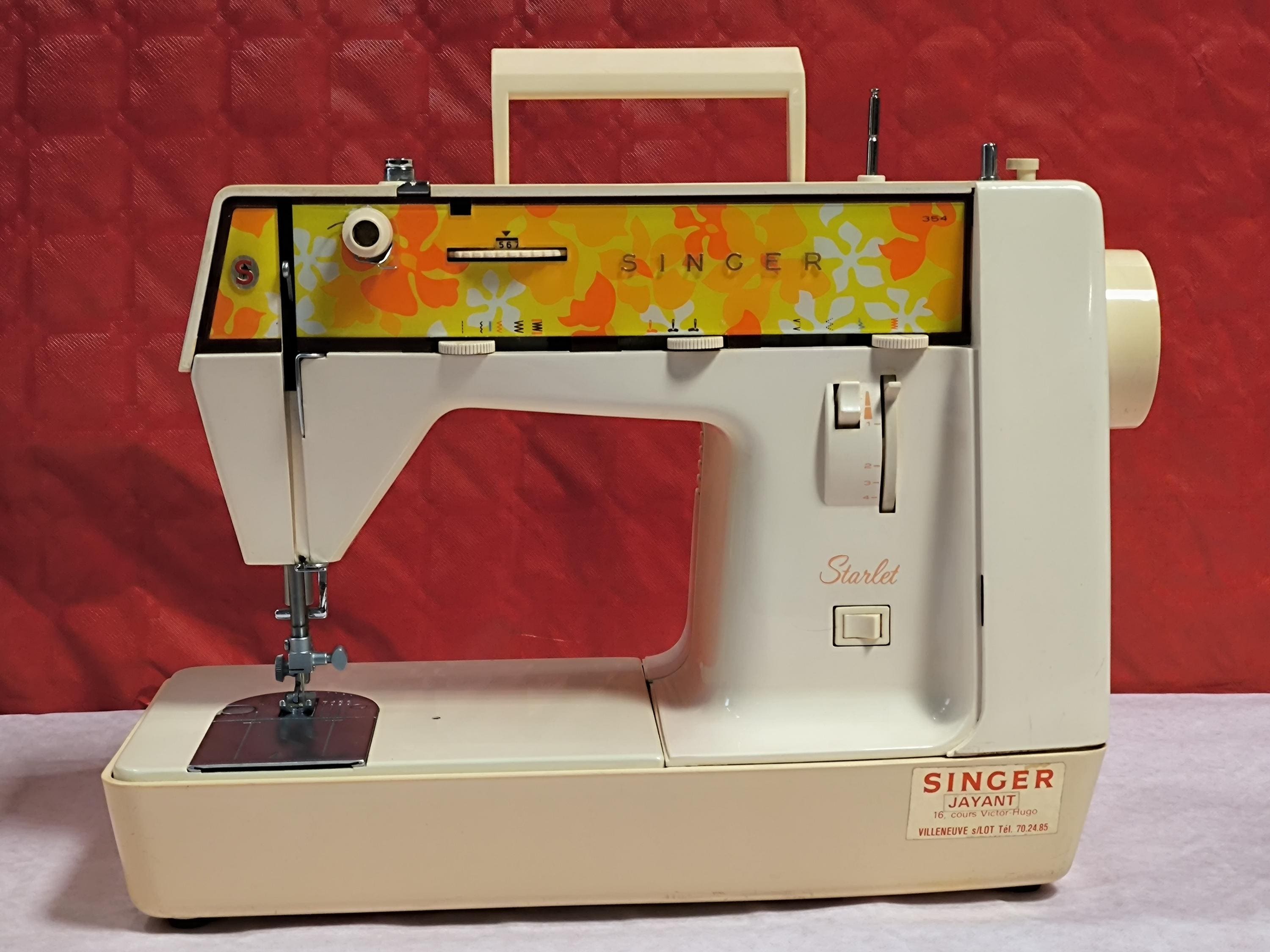 Vintage Singer Starlet Sewing Machine Portable 1970's - Etsy