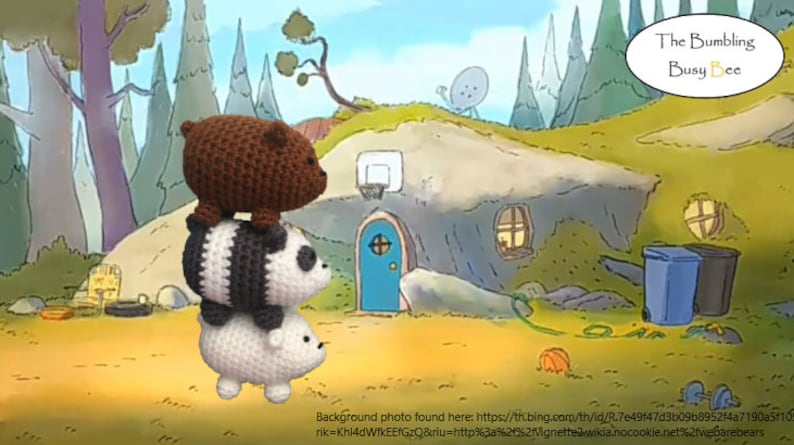 WE BARE BEARS (stackable) Crochet Pattern- Digital Pdf Instant Download ...
