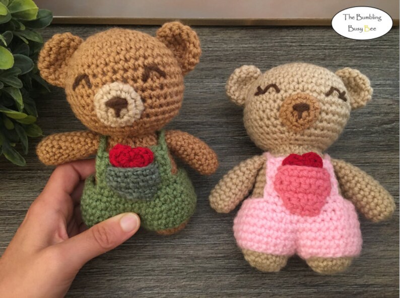 ARTHUR and MAY the BEARS Crochet Pattern including Mini - Etsy