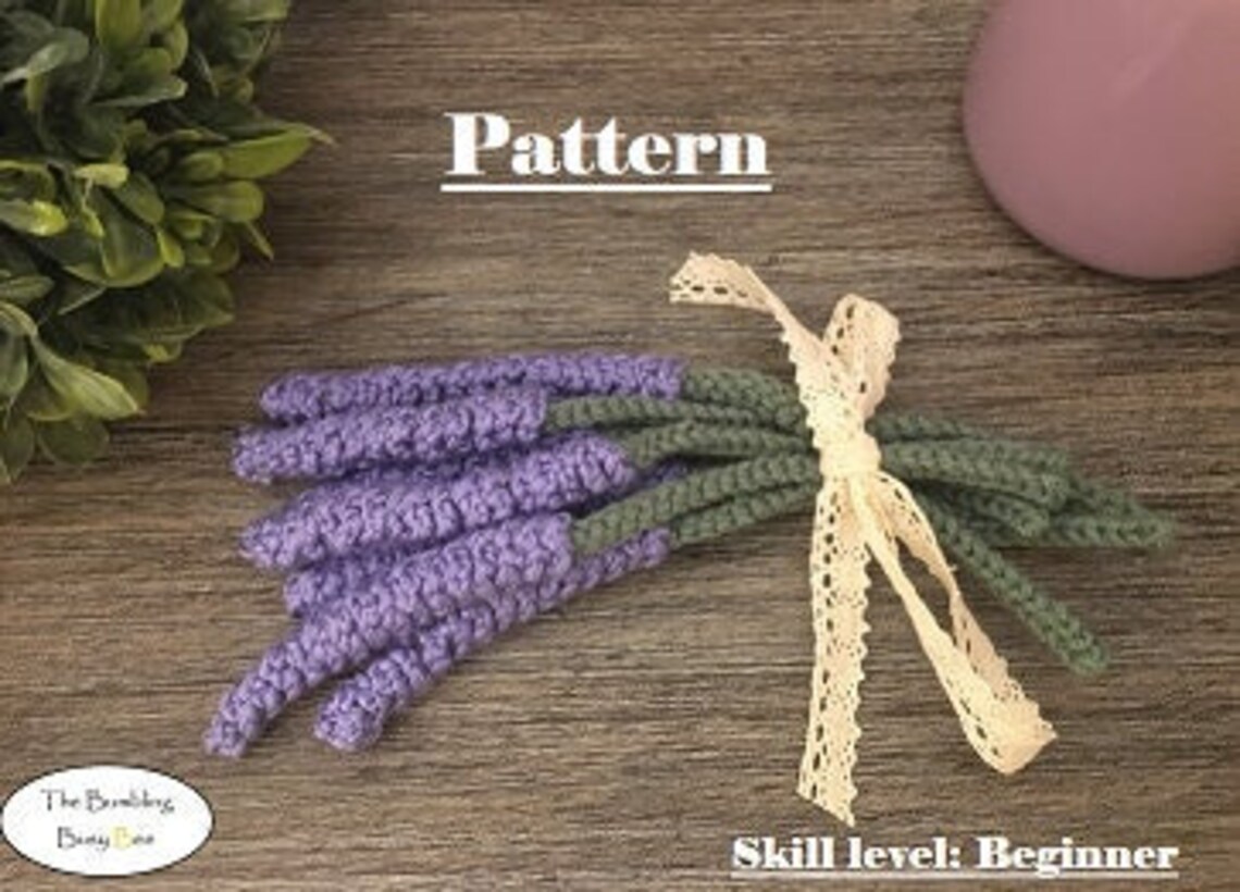 Lavender/purple Flower Crochet Pattern Digital PDF Instant - Etsy