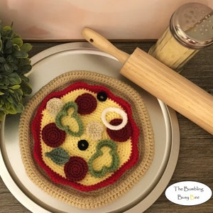 PIZZA (WITH TOPPINGS) Crochet Pattern- Digital Pdf Instant Download - Etsy